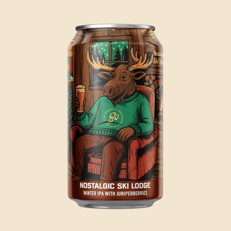 Go Brewing Nostalgic Ski Lodge Winter IPA | Single Can | NA Beer Market
